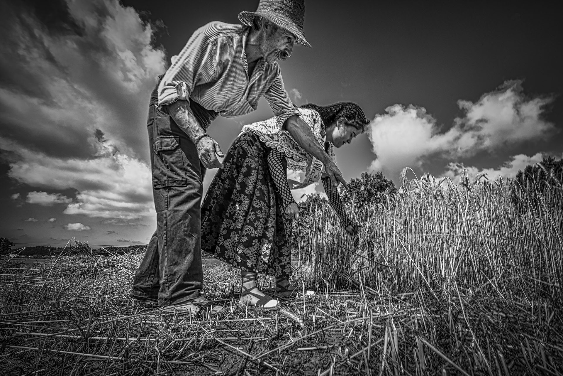 Enseñando a segar | Confederación Española de Fotografía